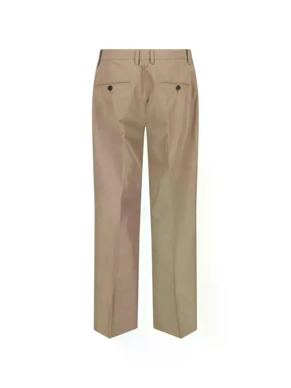 DUNST Buttoned Front-pleat Trousers