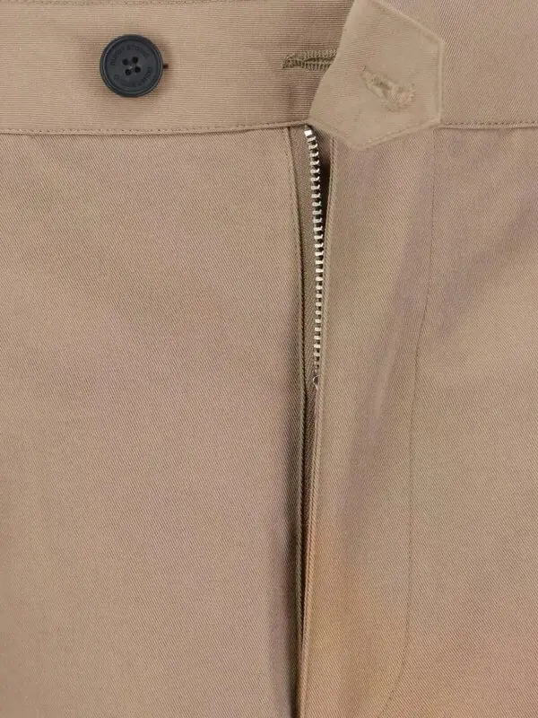DUNST Buttoned Front-pleat Trousers