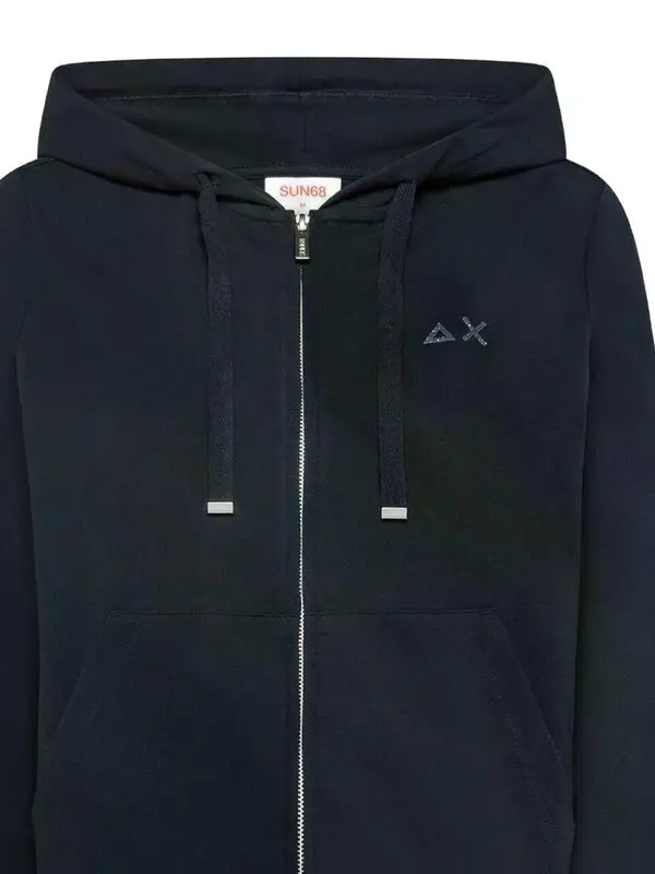 SUN 68 Logo-detail Hoodie - Blue