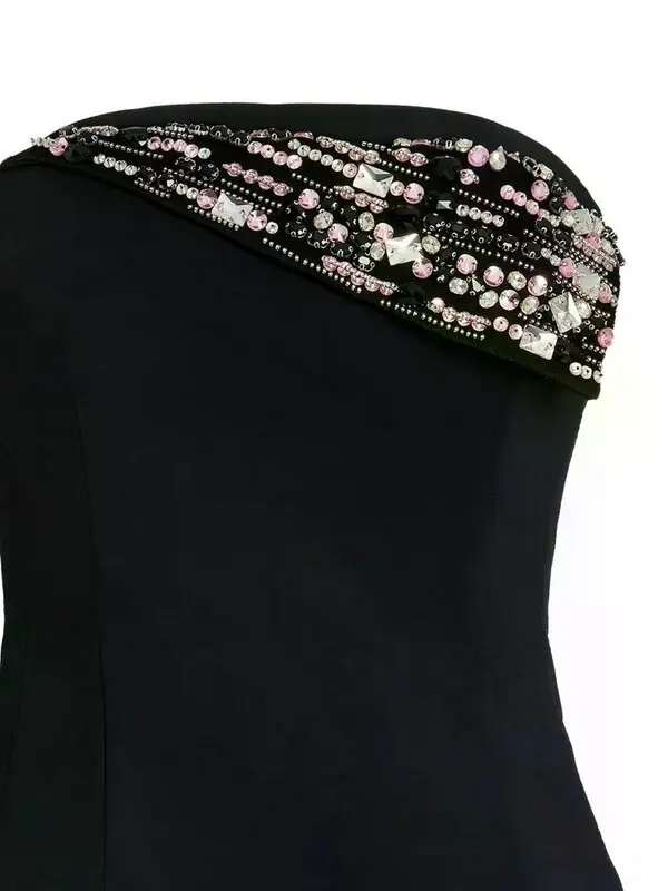 GENNY Embellished Strapless Top