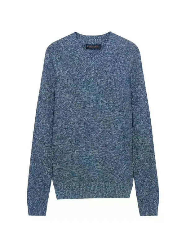Brooks Brothers Mouliné Knit V-neck Sweater