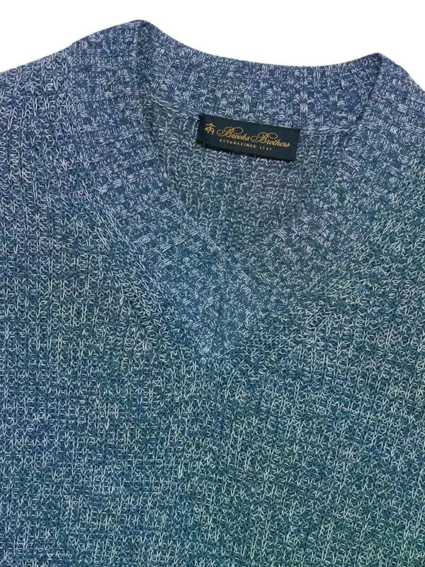 Brooks Brothers Mouliné Knit V-neck Sweater