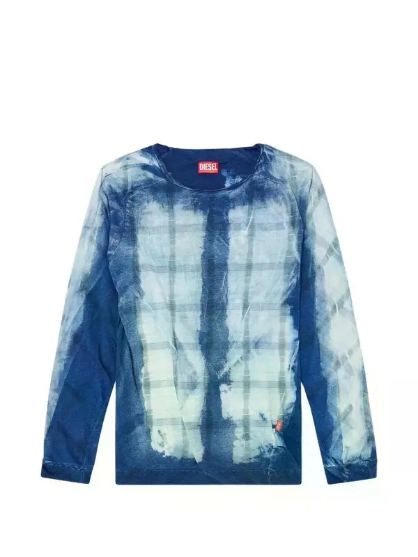 DIESEL® T-anton Check-pattern T-shirt