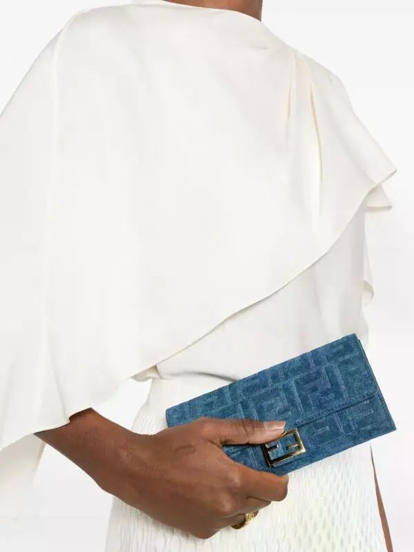 Fendi Baguette Wallet-on-chain With Ff Pattern