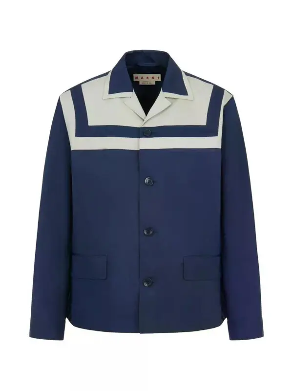 Marni Stripe Yoke Cuban Blazer
