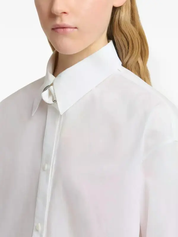 Marni D-ring Logo Organic Cotton Poplin Shirt