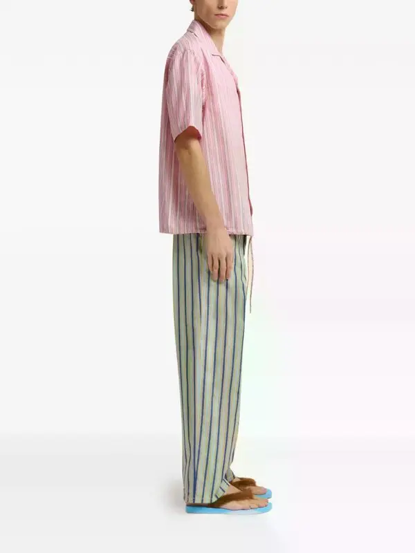 Marni Striped Wide-leg Trousers
