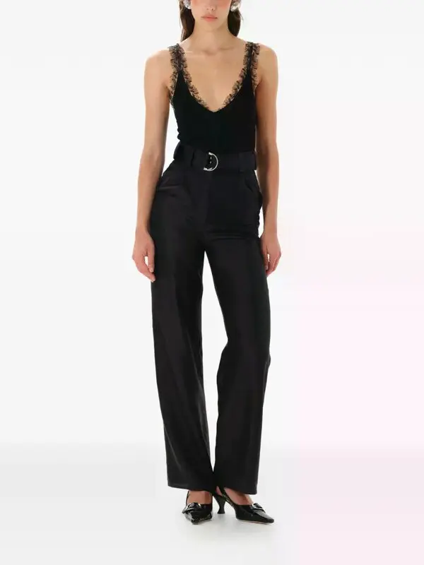 MANURI Joey Belted Silk Trousers