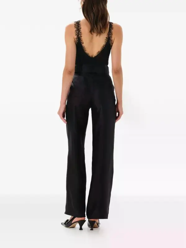 MANURI Joey Belted Silk Trousers