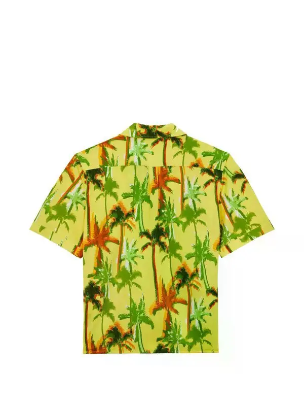 Vilebrequin Palms Offset Cotton Shirt