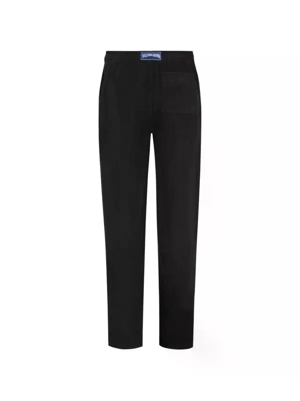 Vilebrequin Drawstring Linen Trousers - Black