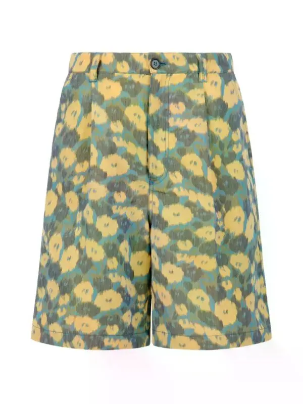 Marni Floral Pleated Shorts