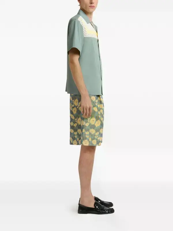 Marni Floral Pleated Shorts
