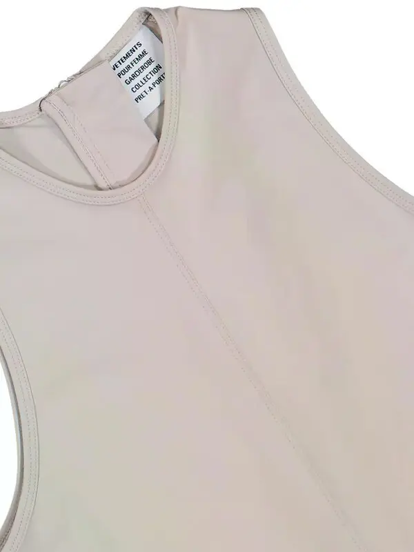 Vetements Sleeveless Cut-out Playsuit - Neutrals