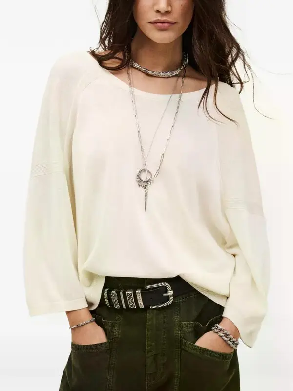 Ba&sh Open-back Buttoned Sweater