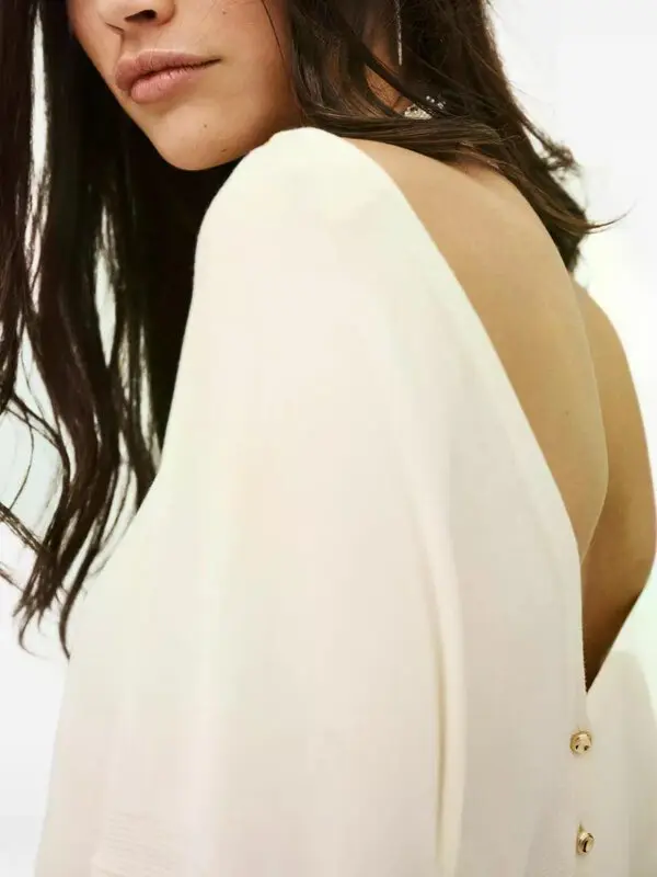 Ba&sh Open-back Buttoned Sweater