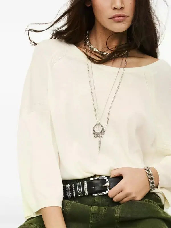 Ba&sh Open-back Buttoned Sweater