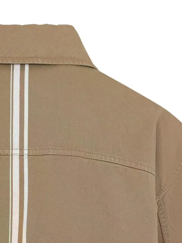 MORDECAI Flap Pocket Stripe Back Shirt