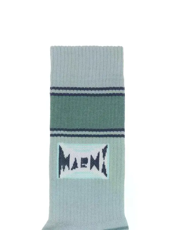 Marni Ribbed Striped Mid-calf Socks