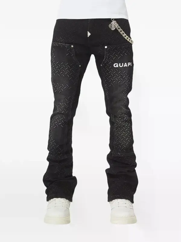 GUAPI Textured Carpenter Jeans