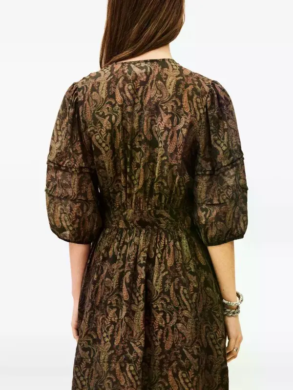 Ba&sh Theodora Paisley-print Mini Dress - Brown