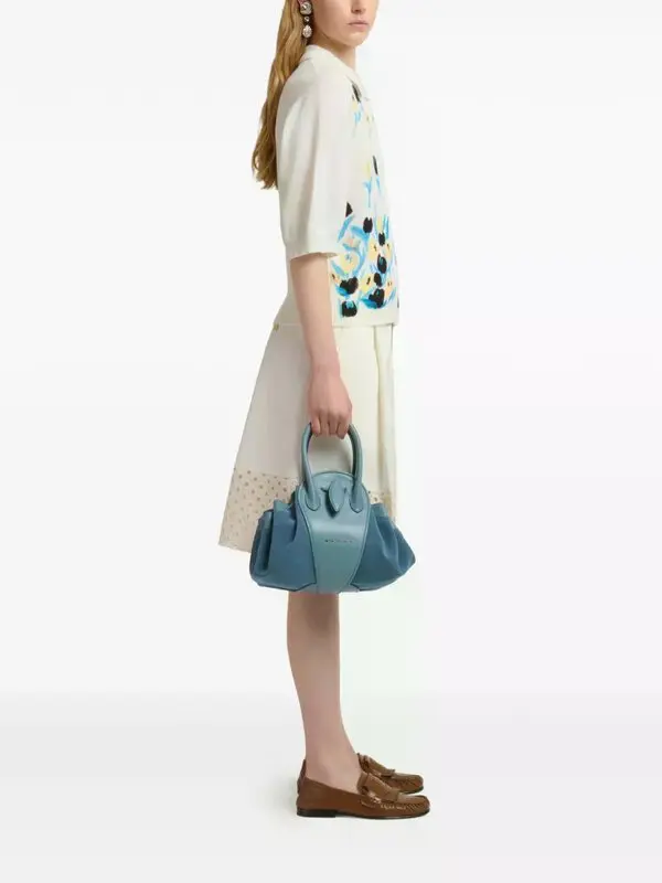 Marni Top Handle Tubular Shoulder Bag - Blue
