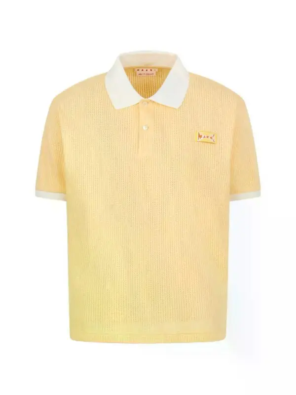 Marni Interlock Polo Shirt With Jacquard Motif