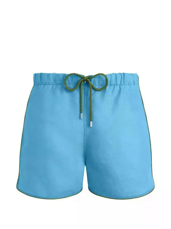 Vilebrequin Drawstring Linen Swim Shorts - Blue