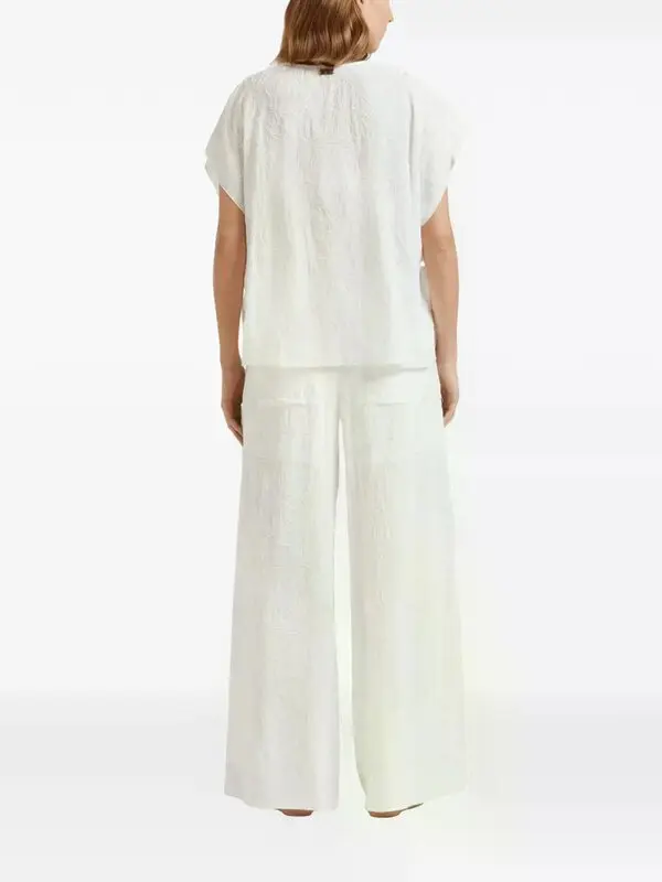 Vilebrequin Tassel-detail Embroidered Blouse