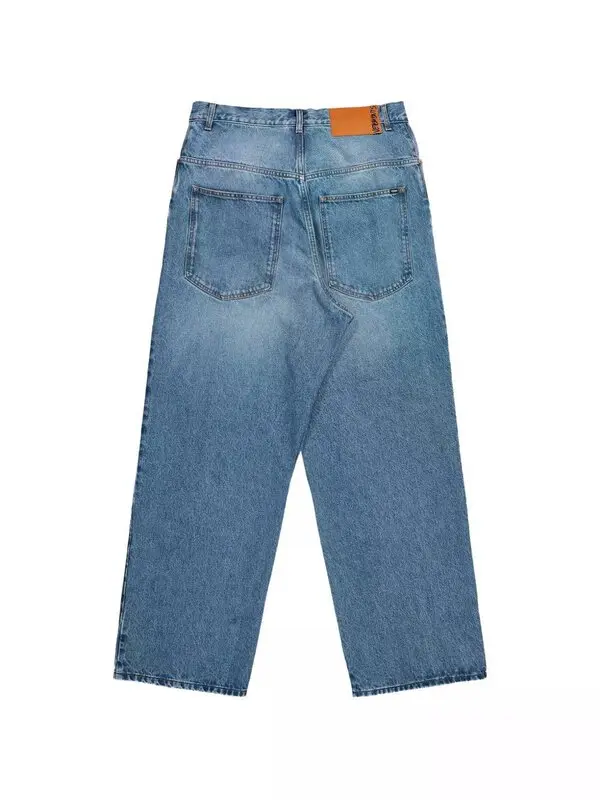 Vetements Text-print Straight Leg Jeans