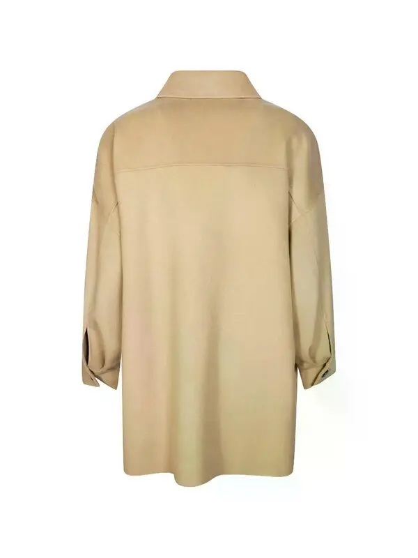 Max Mara Buttoned Flap-pocket Coat