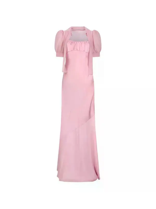 Alessandra Rich Georgette Maxi Dress