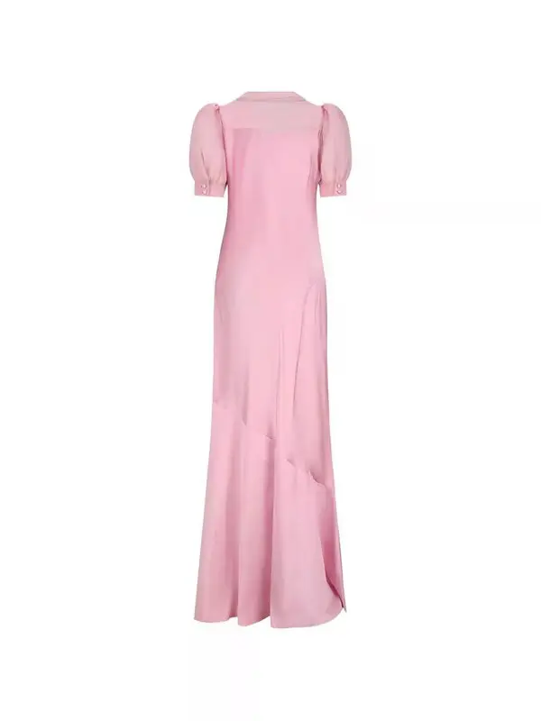 Alessandra Rich Georgette Maxi Dress