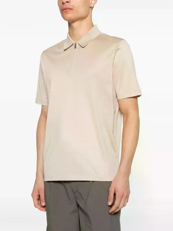 GRAN SASSO Zip Polo Shirt
