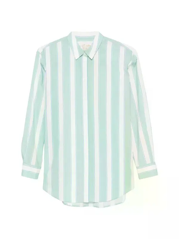 MC2 SAINT BARTH Brigitte Striped Shirt - Green
