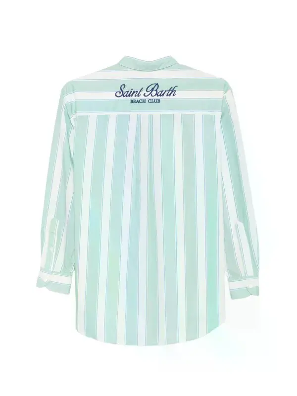 MC2 SAINT BARTH Brigitte Striped Shirt - Green