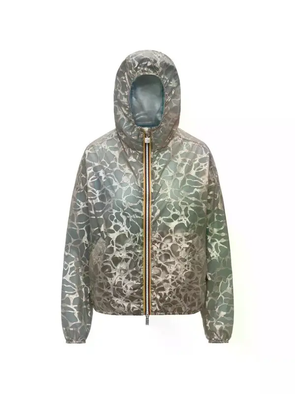 K-WAY Laurette Hooded Lightweight Jacket - Blue