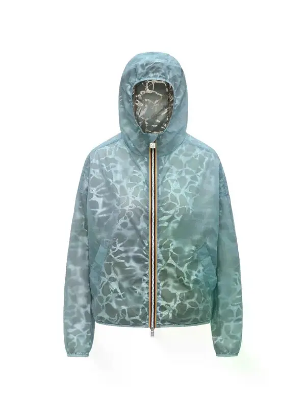 K-WAY Laurette Hooded Lightweight Jacket - Blue