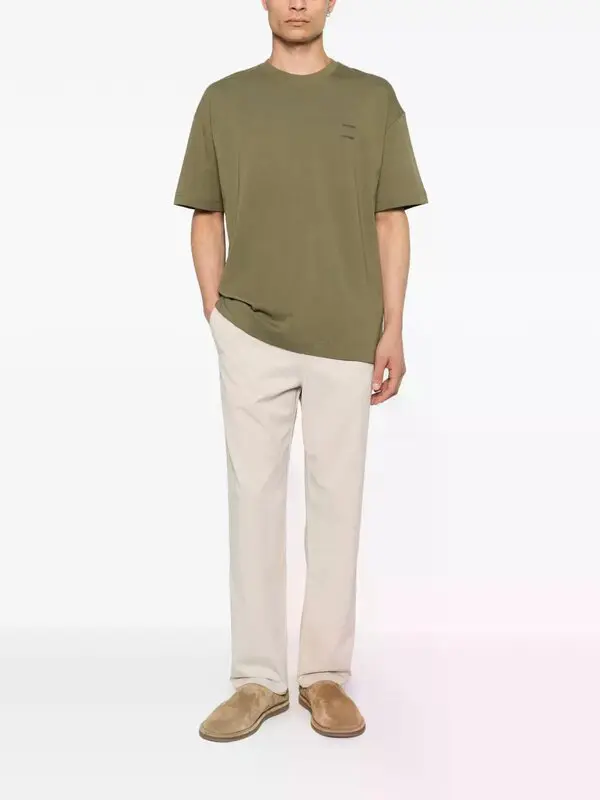 SAMSOE SAMSOE Joel Logo Short-sleeve T-shirt - Green