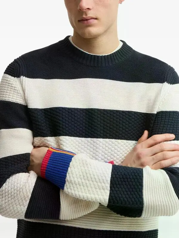 Barbour Striped Textured Sweater