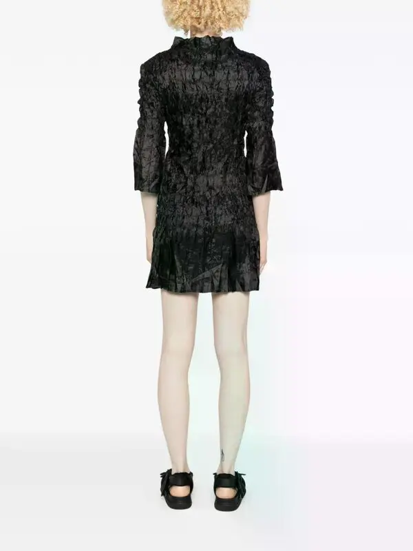 GONGDID DESIGN Funnel-neck Mini Dress