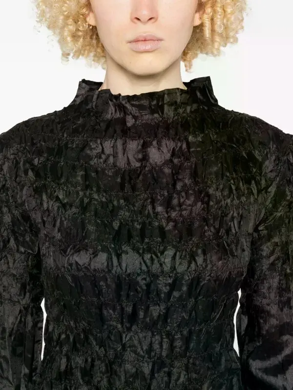 GONGDID DESIGN Funnel-neck Mini Dress