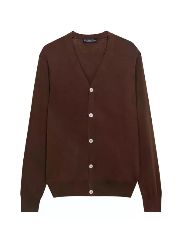 Brooks Brothers V-neck Ribbed Cardigan