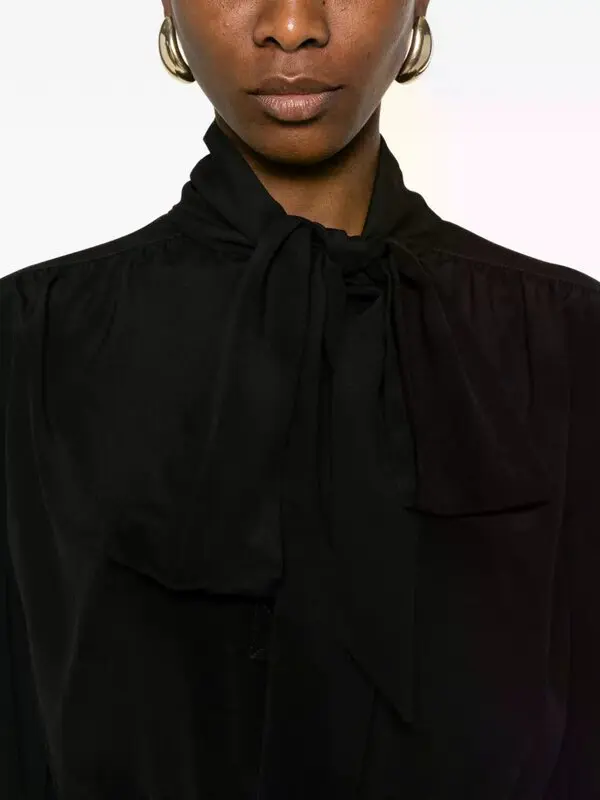 Saint Laurent Tie Blouse