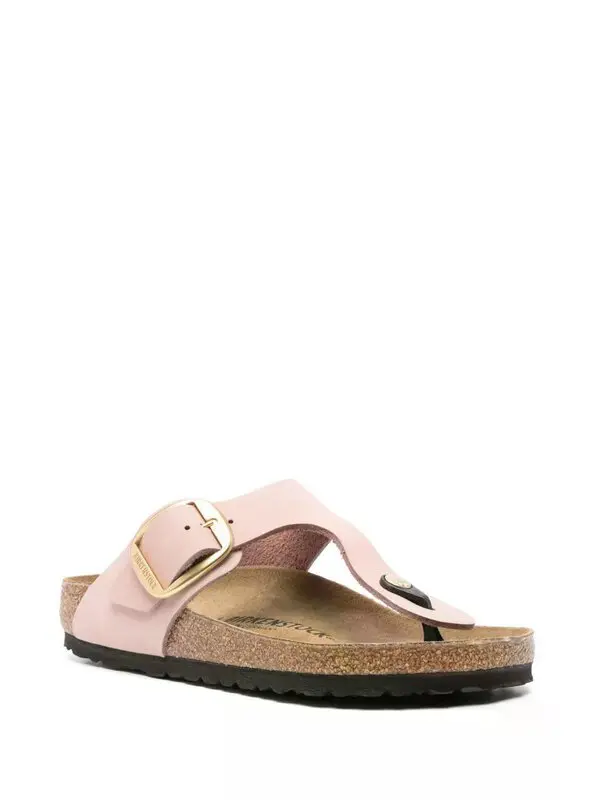 BIRKENSTOCK Gizeh Nubuck-leather Sandals - Pink