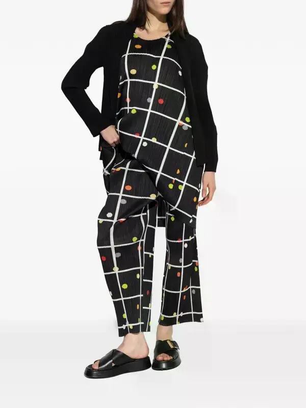Issey Miyake Crossing Dots Pleated Trousers