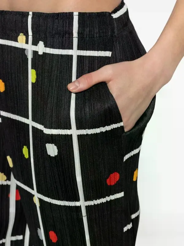Issey Miyake Crossing Dots Pleated Trousers