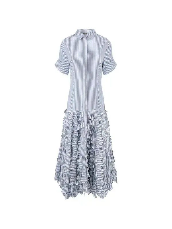 Alexis Lorelai Striped Ruffled Dress