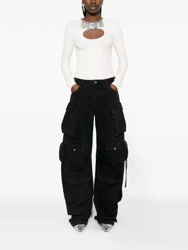 Rabanne Cutout Long-sleeve Blouse