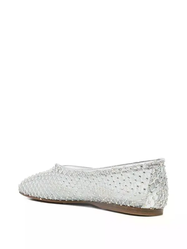 FORTE_FORTE Embellished Ballerina Flats - White